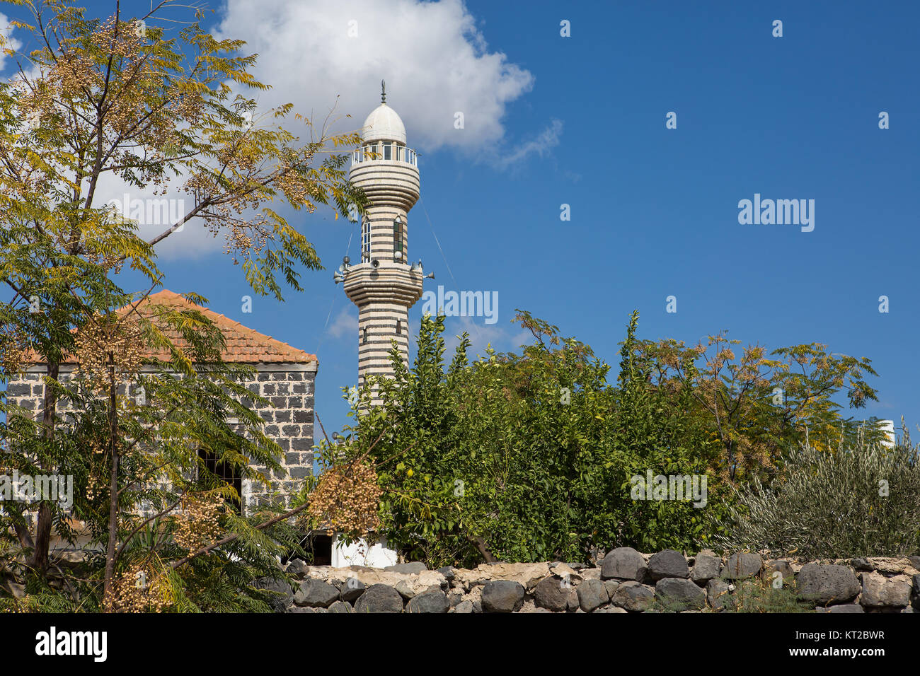 A picturesque place in the Circassian village of Kfar Kama in Israel ...