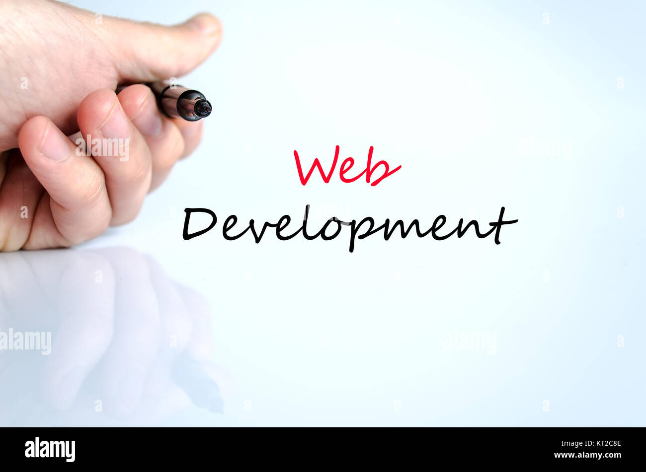 Web development text concept Stock Photo - Alamy
