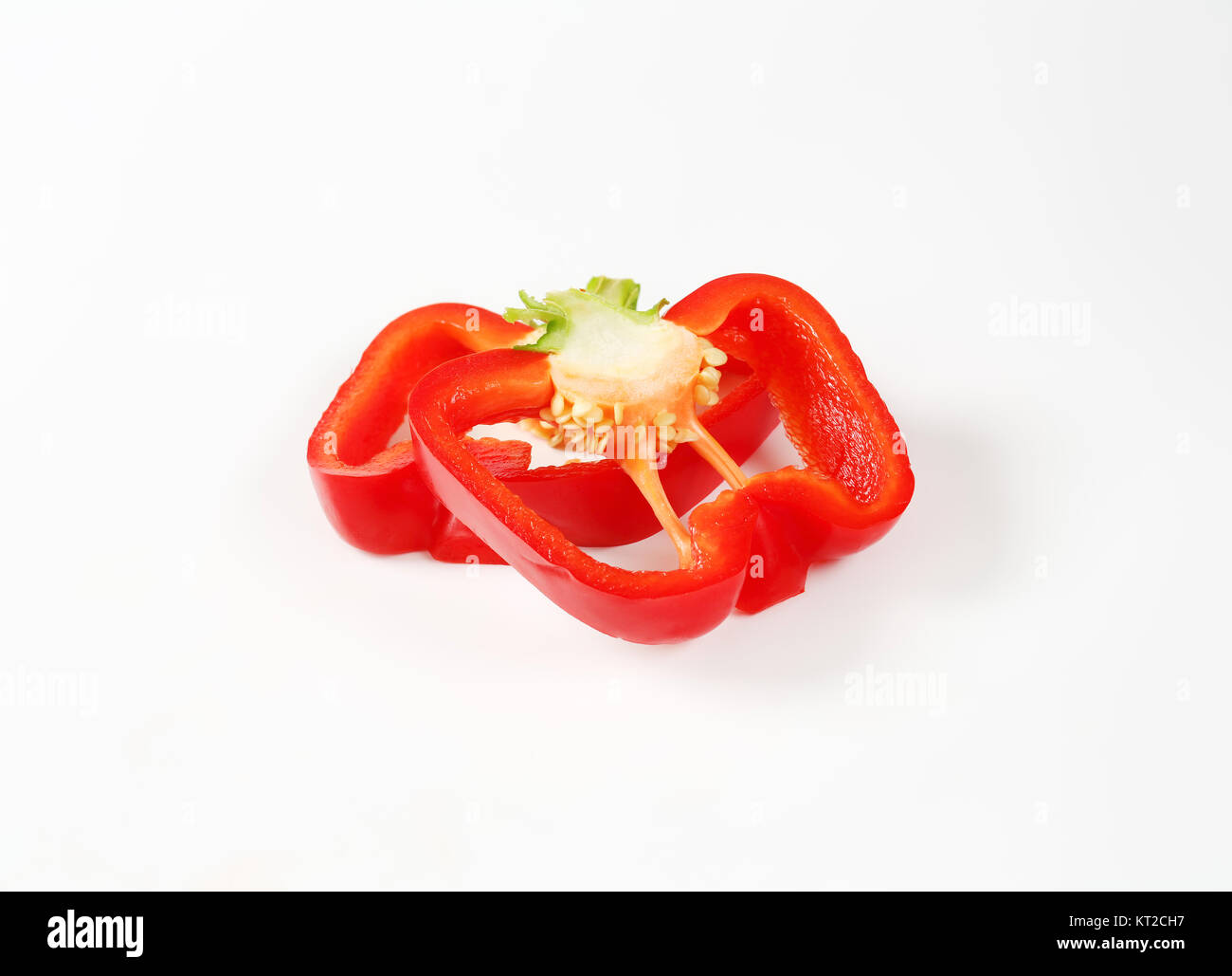 slices of red pepper Stock Photo - Alamy