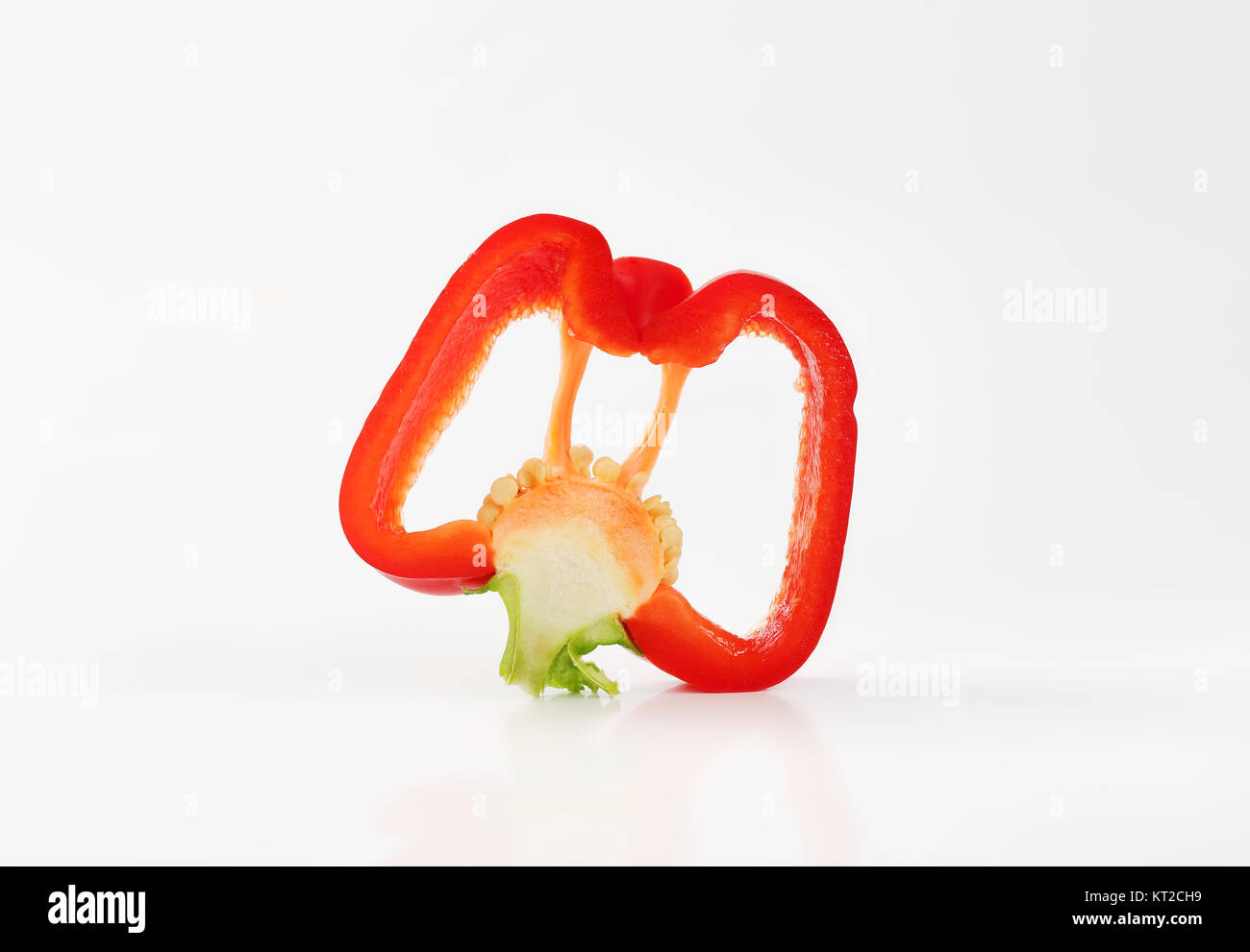 slice of red pepper Stock Photo - Alamy