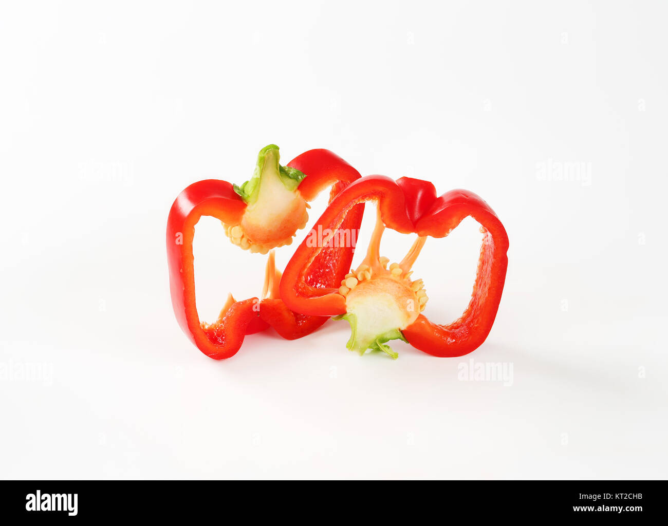slices of red pepper Stock Photo - Alamy