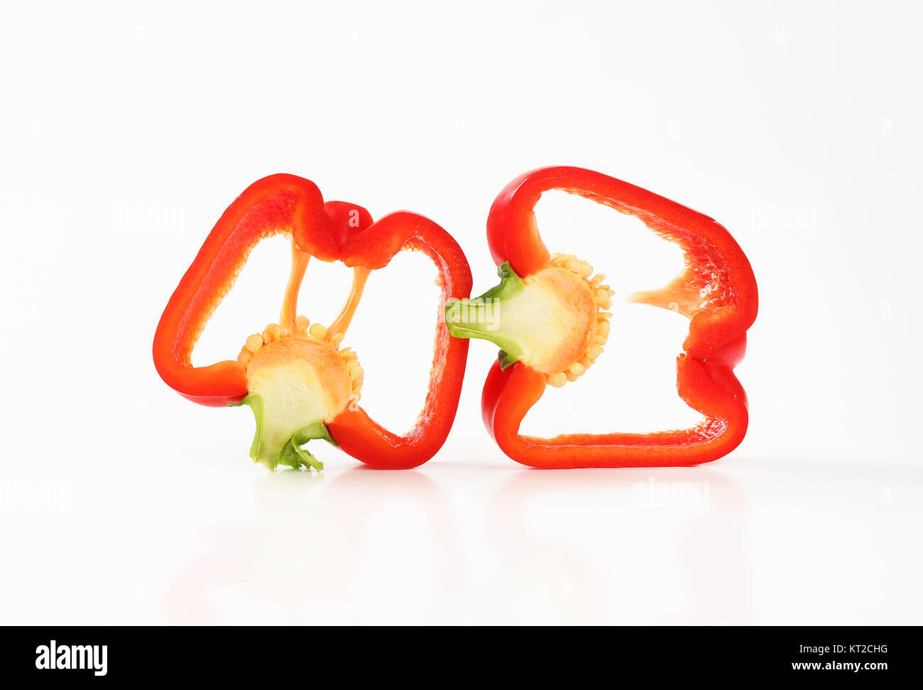 slices of red pepper Stock Photo - Alamy