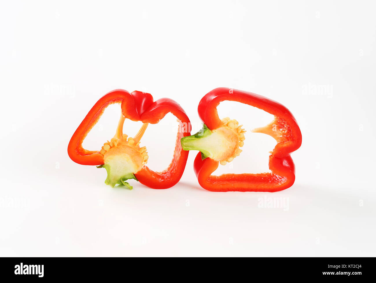 slices of red pepper Stock Photo - Alamy