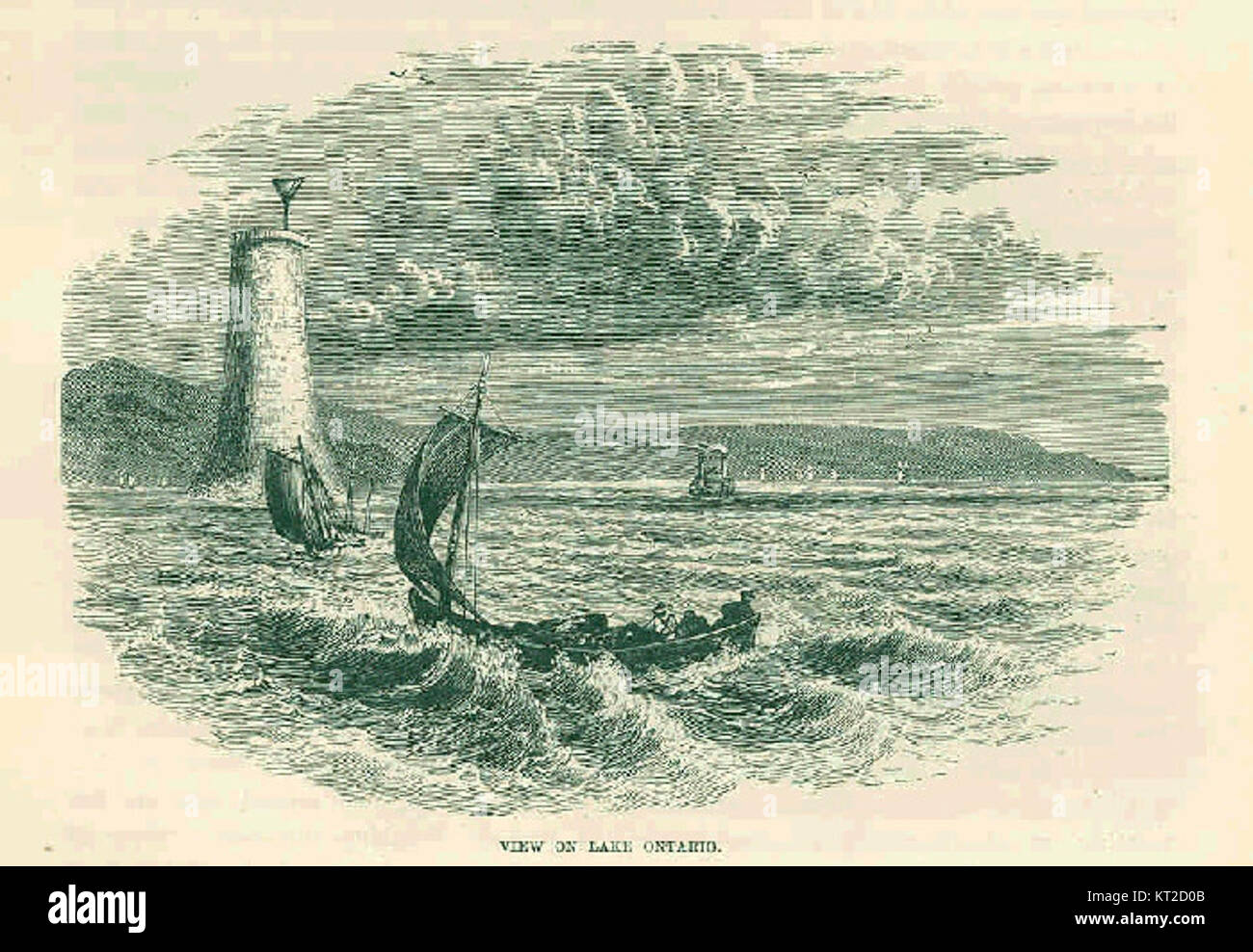 This view captures a scenic perspective of Lake Ontario, showcasing the ...