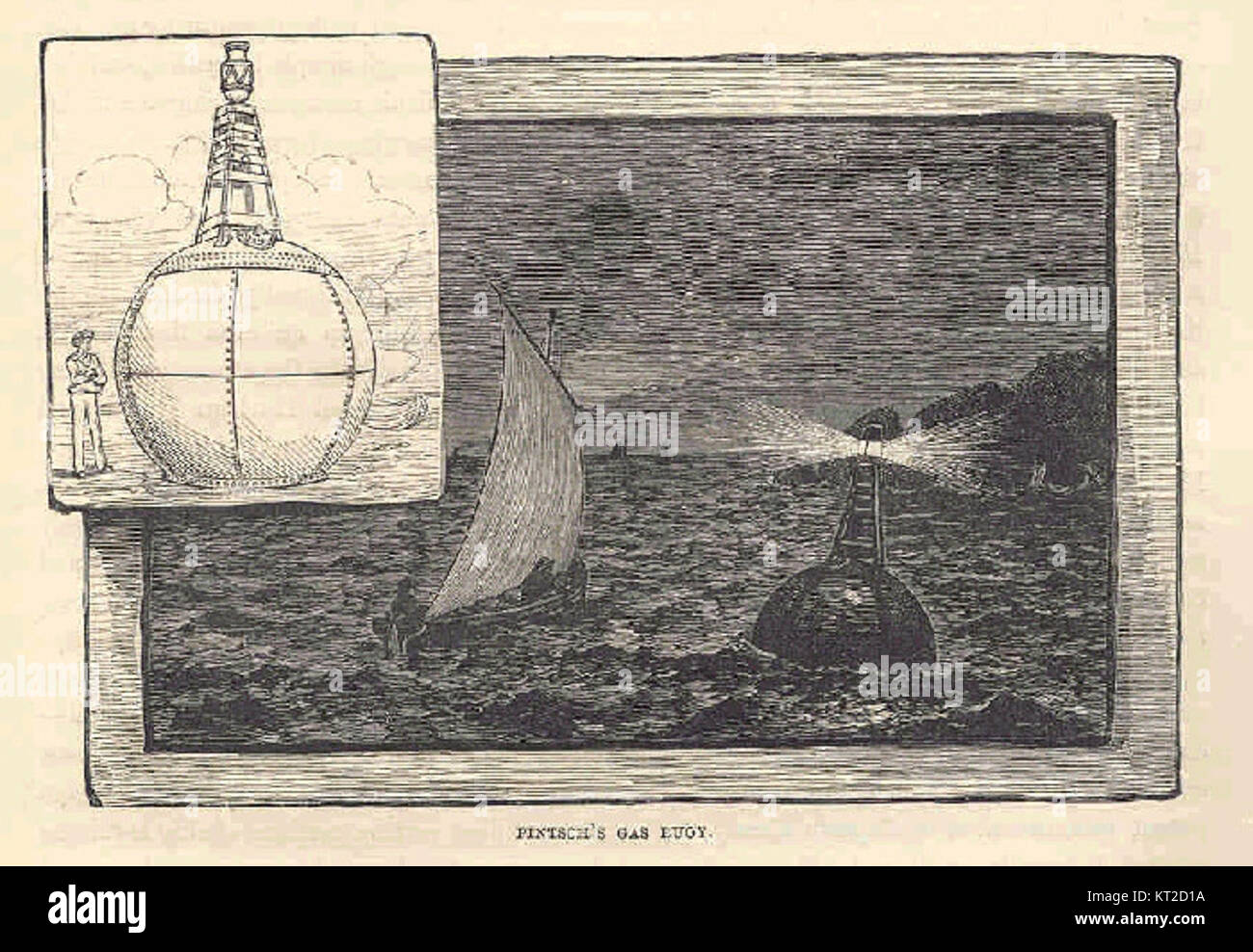 Pintsch's Gas Buoy, marked by the identifier 33033, is a navigational ...