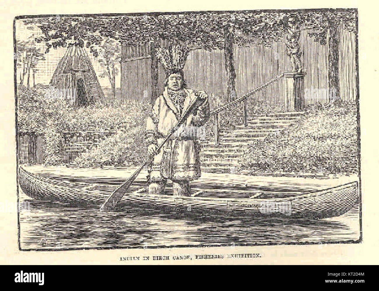 The 'Indian in Birch Canoe' is an iconic image, often associated with ...
