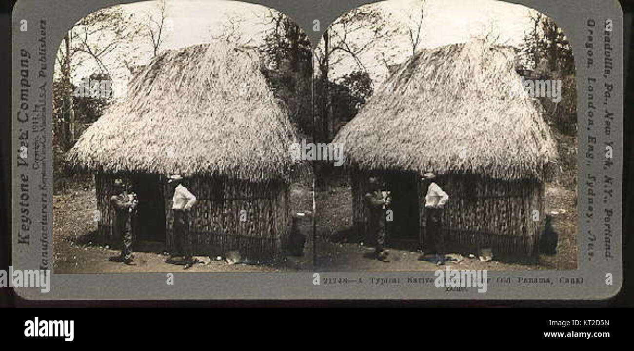 This tribal native home, located near the Old Panama Canal Zone ...