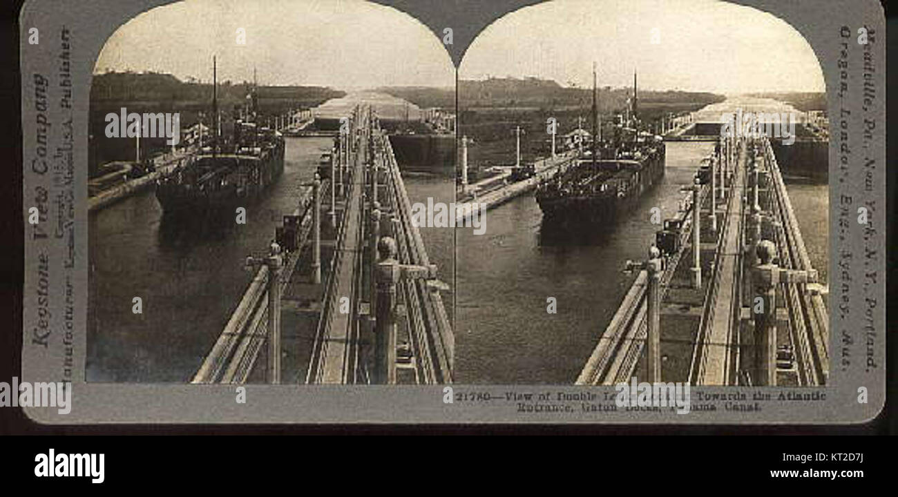 This image captures the view of the double locks, an important ...