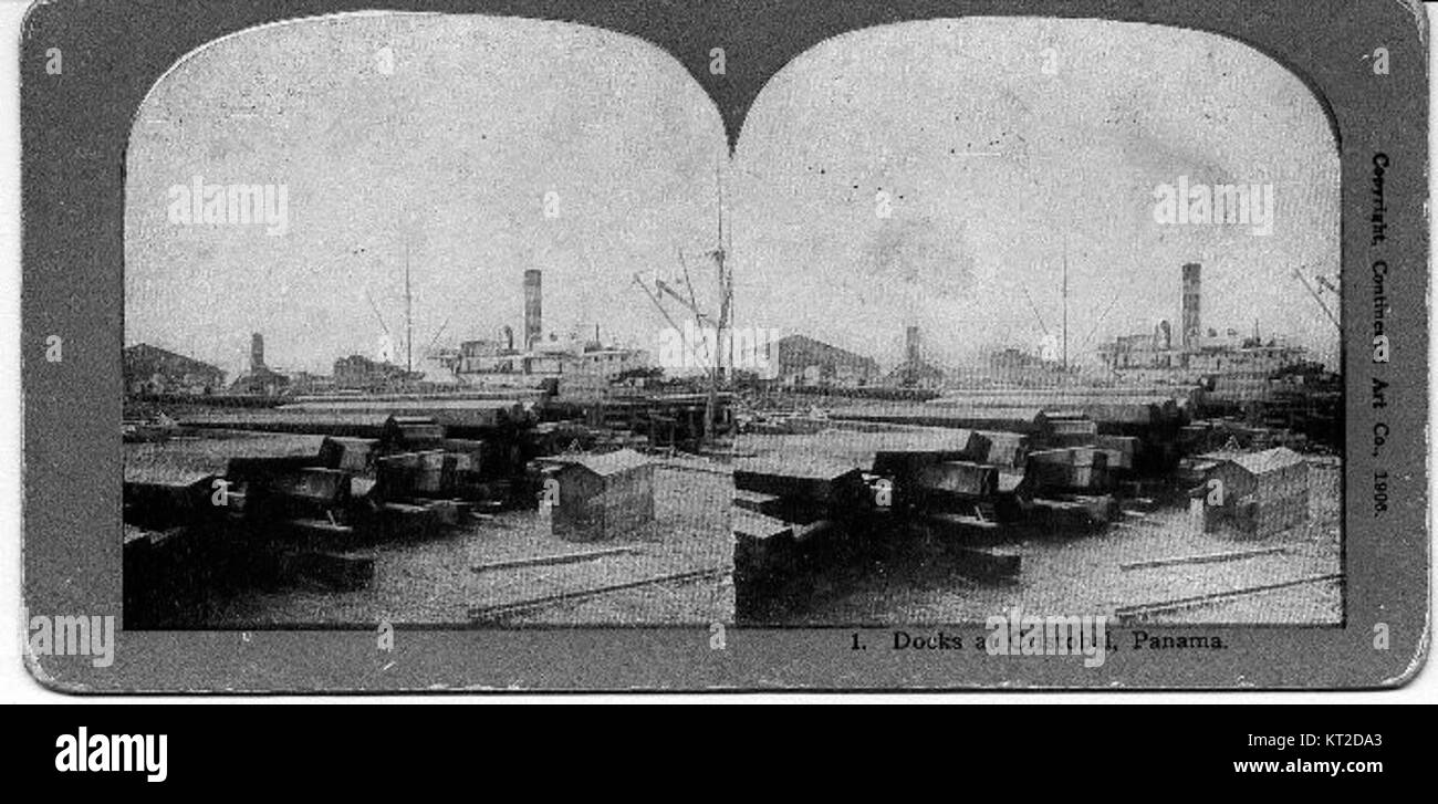 The docks at Cristobal, Panama, are part of the country's important ...