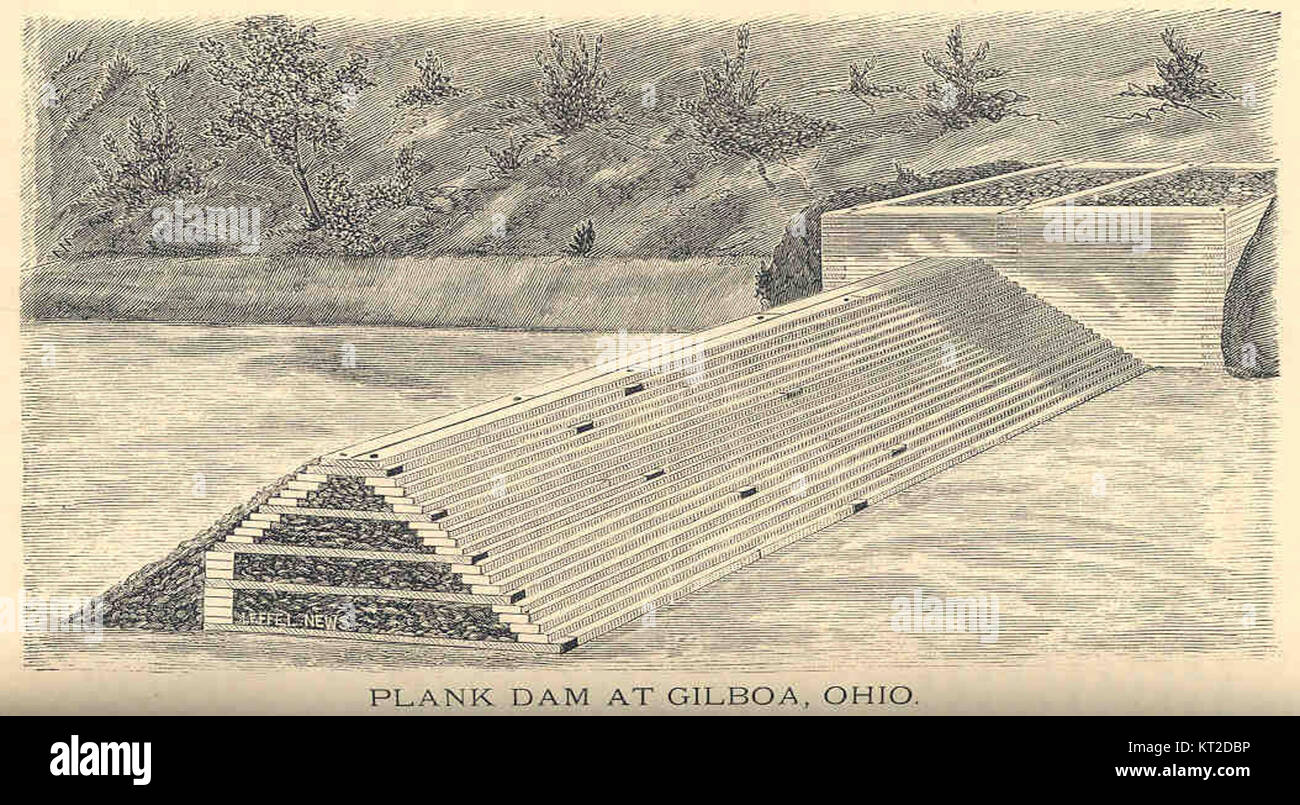 33211 Gilboa, Ohio; Plank Dam Stock Photo - Alamy