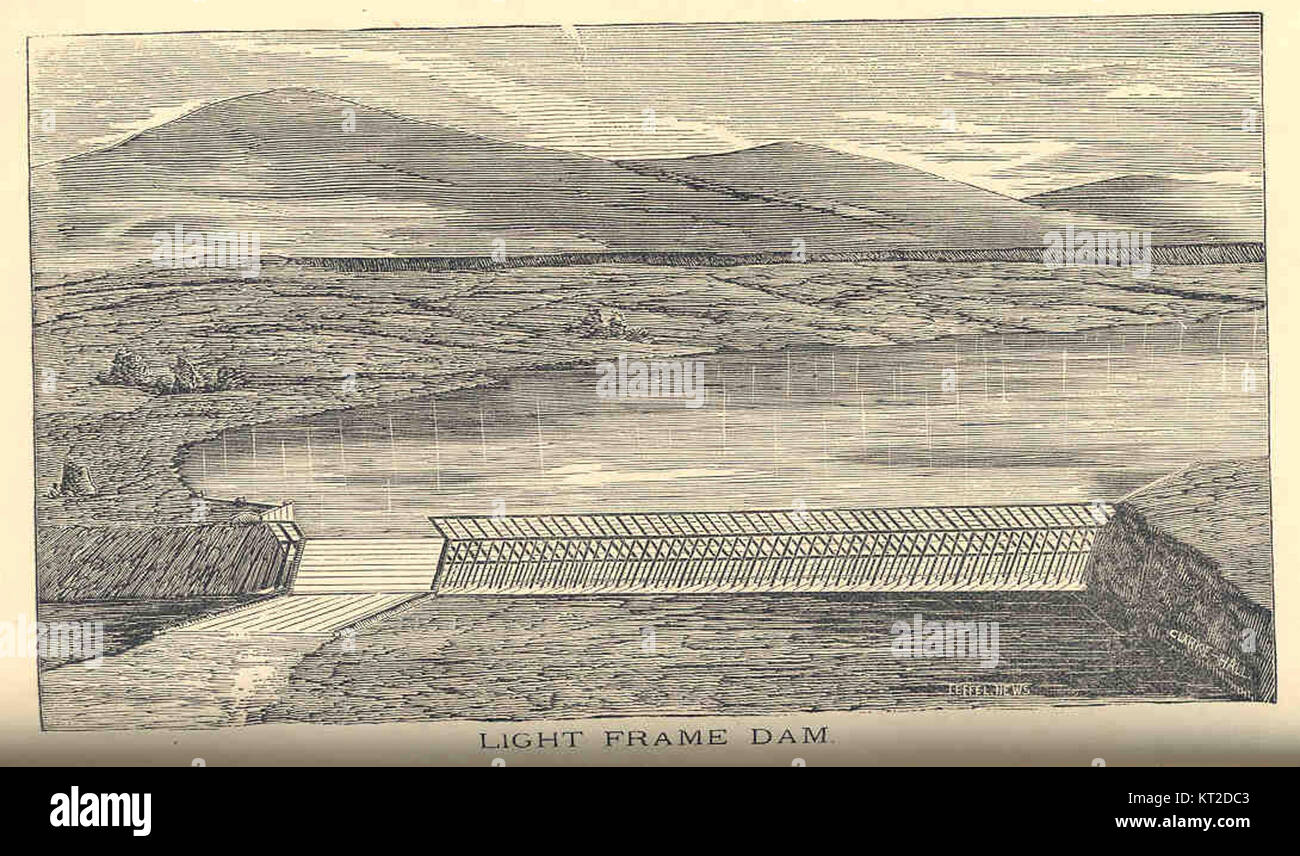 The 33215 Light Frame Dam is a structure designed to control water flow ...