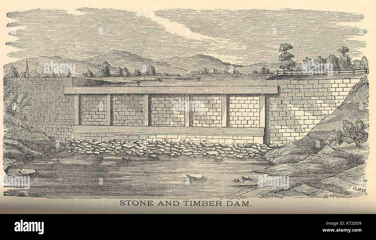 The Stone and Timber Dam, marked by the number 33233, represents a ...