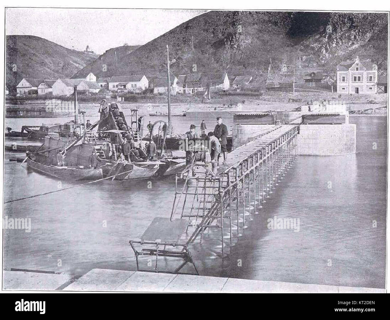 This photograph captures a general view of the Needle Dam at Klecan in ...