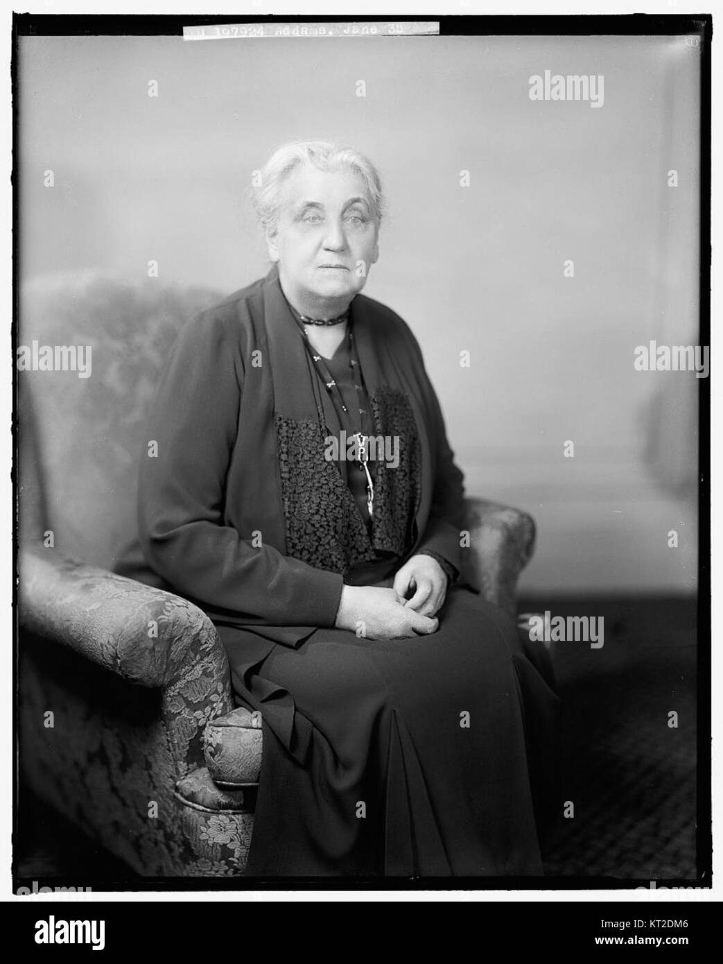 'ADDAMS, JANE 21664v' seems to refer to a record or catalog entry for ...