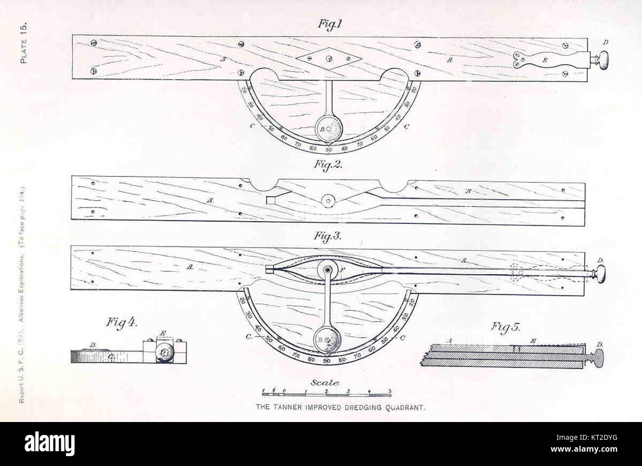 The Tanner Improved Dredging Quadrant is a piece of equipment used for ...