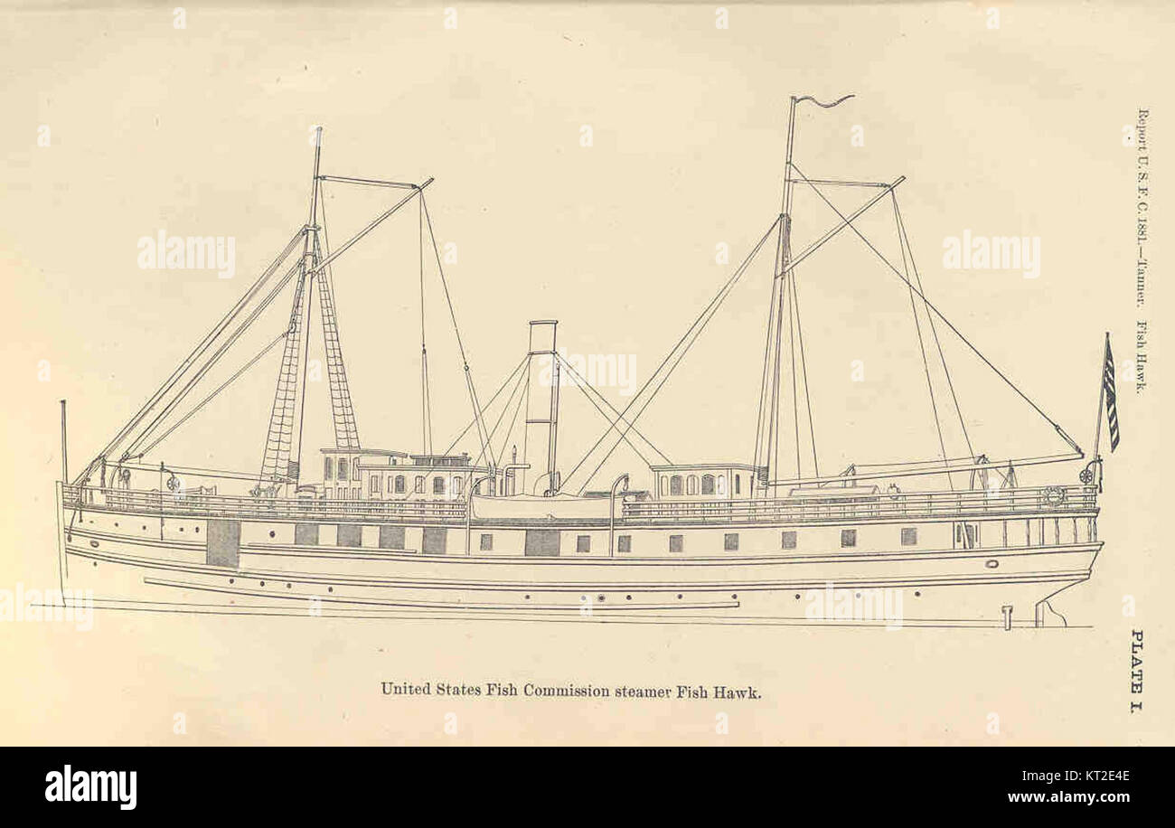 The USFC Fish Hawk was a fisheries research vessel operated by the U.S ...