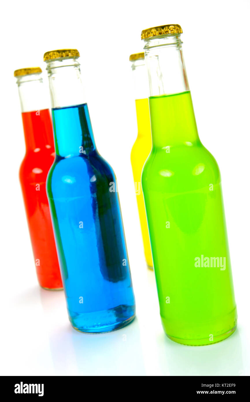 Alco Pop premix alcoholic drinks isolated against a white background ...
