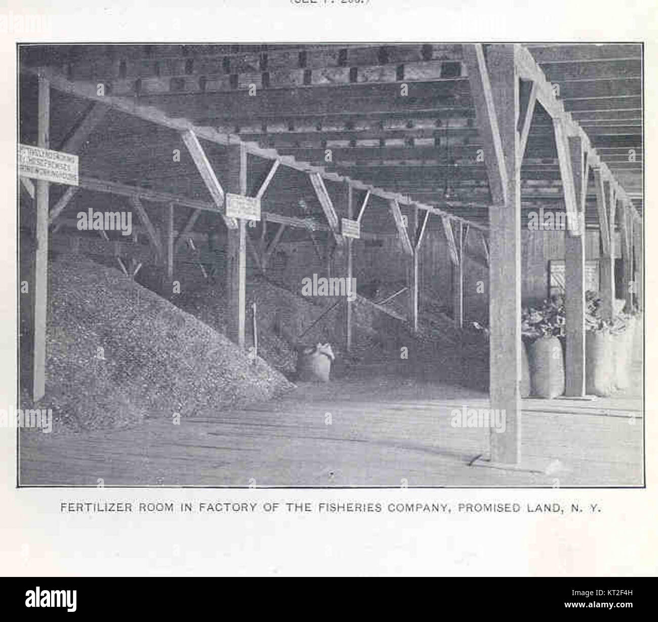 This image shows a fertilizer room located within a fisheries company ...