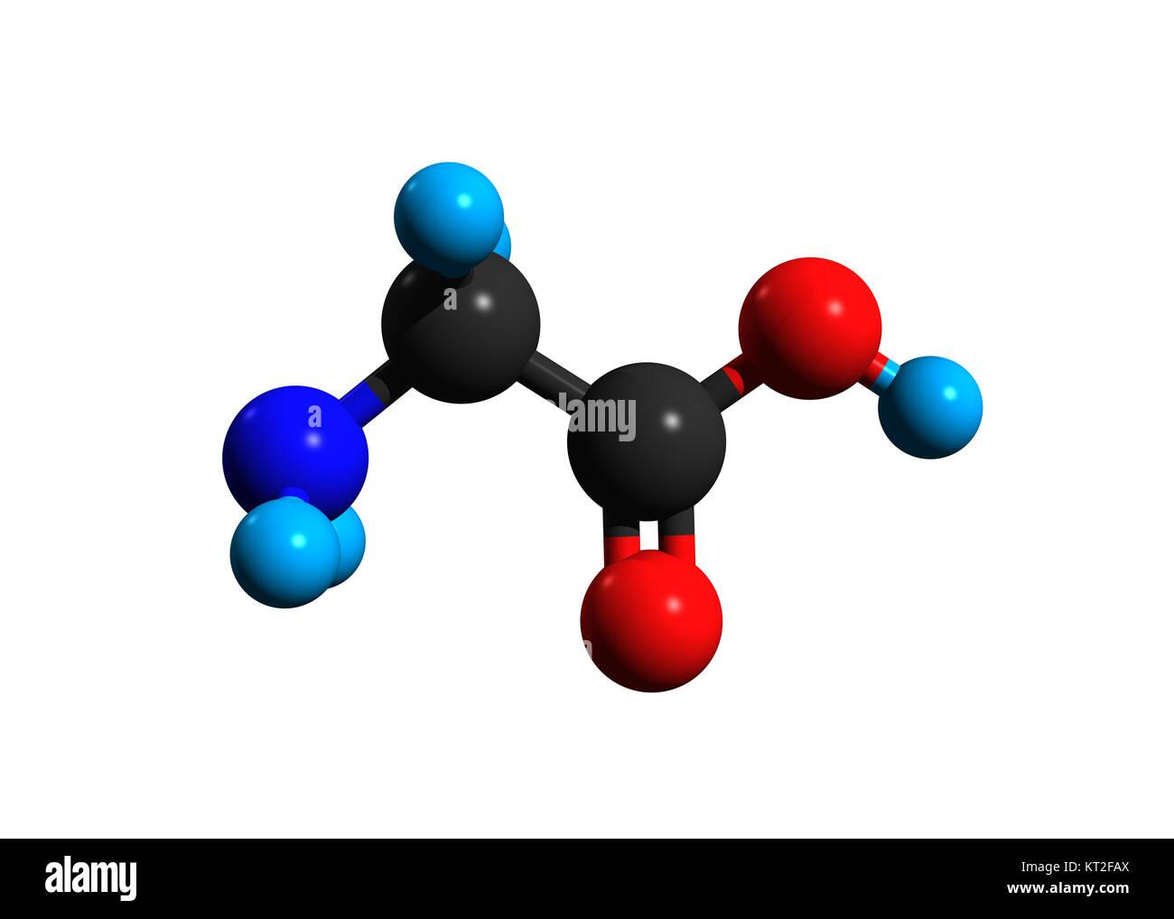 Amino Acid Glycine Molecular Structure High Resolution Stock ...