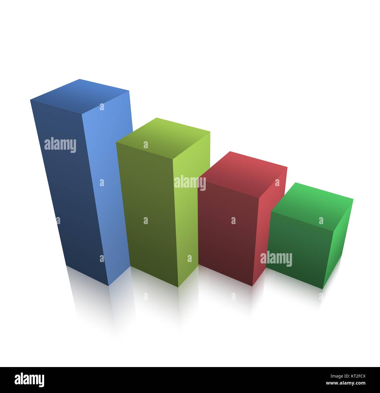 Abstract bar chart illustration Cut Out Stock Images & Pictures - Alamy