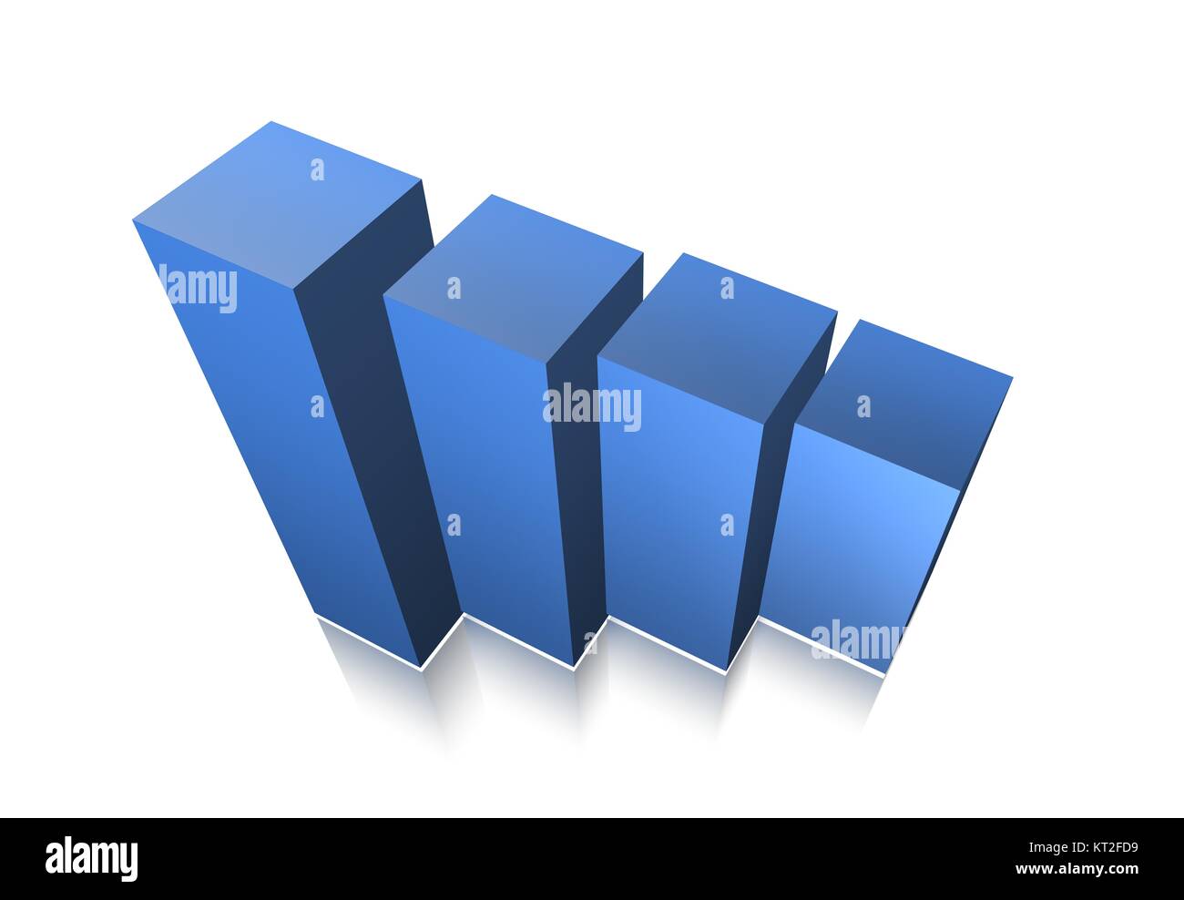 A conceptual 3d graph illustration on a plain background Stock Photo ...