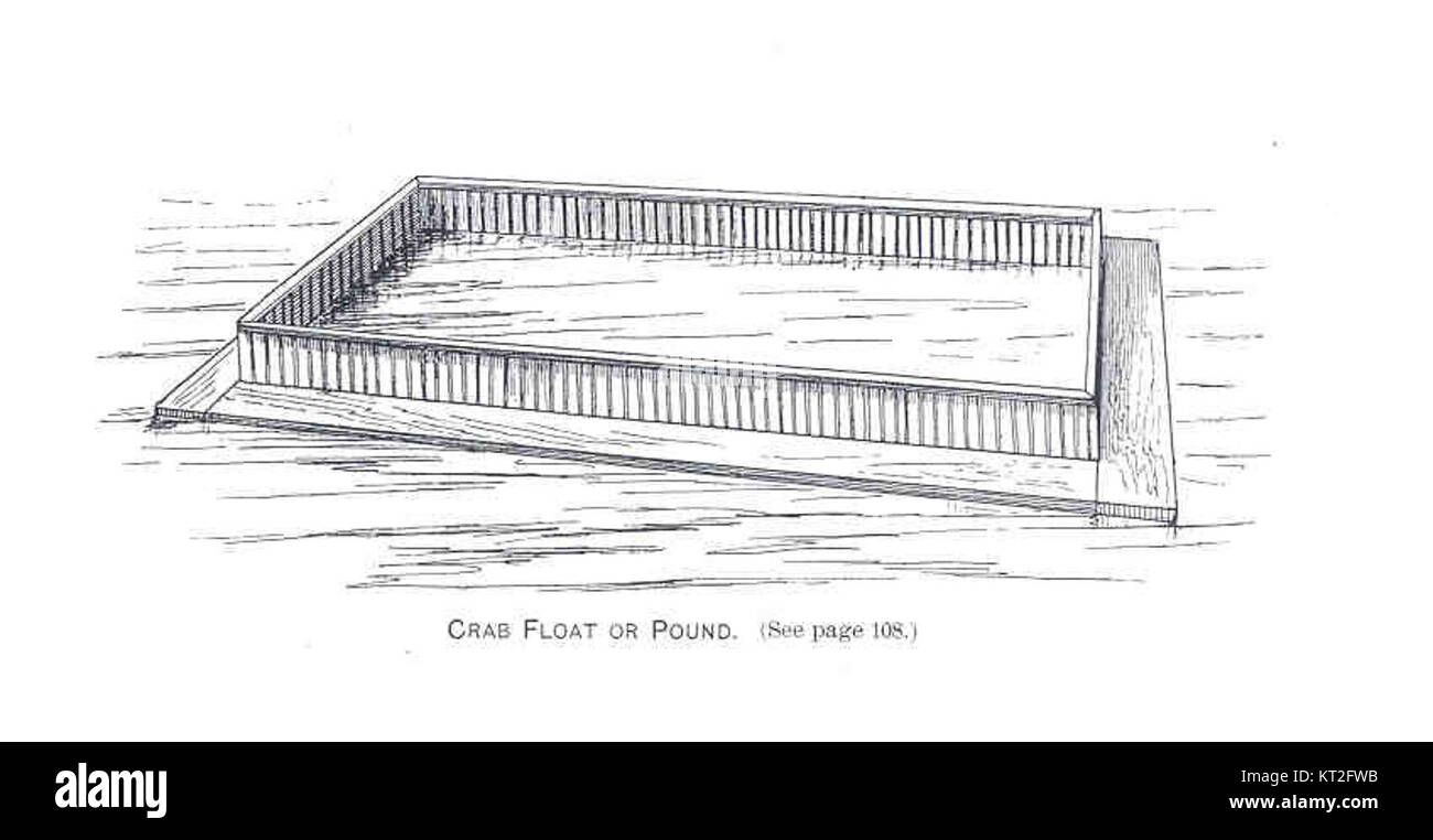 A crab float or pound is a traditional fishing device used to trap ...
