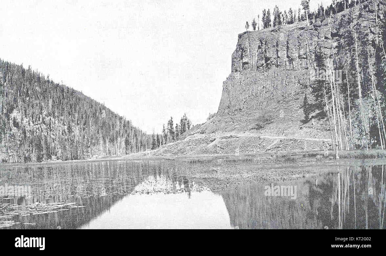Obsidian Cliff, located in Yellowstone National Park, is a geological ...