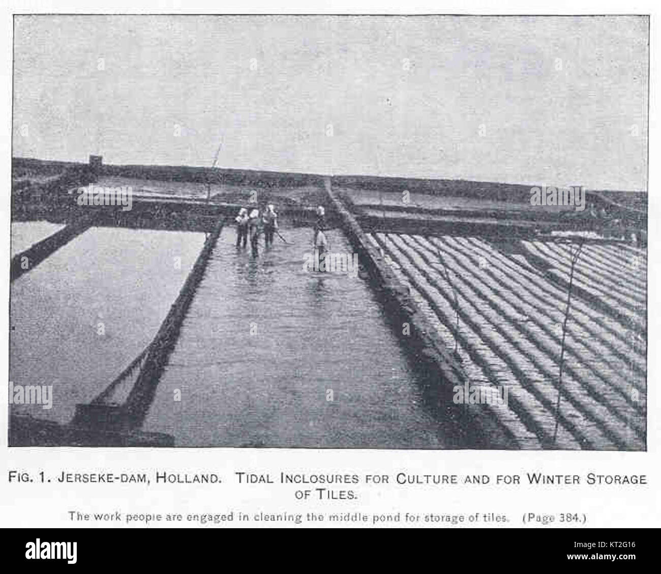 The Jerseke-Dam in the Netherlands is a tidal enclosure, historically ...