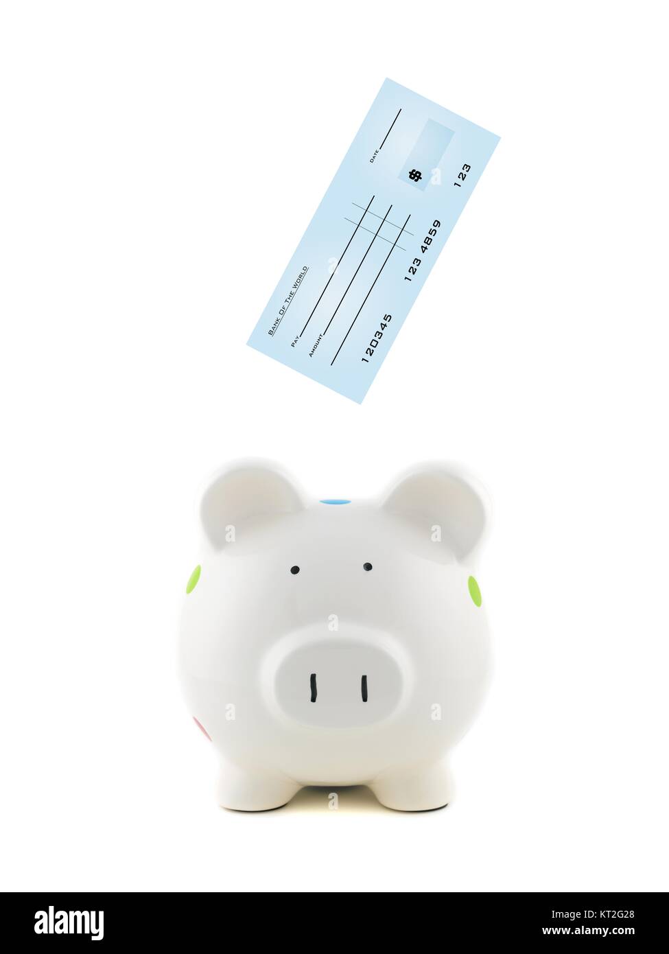 Bank check Cut Out Stock Images & Pictures - Alamy