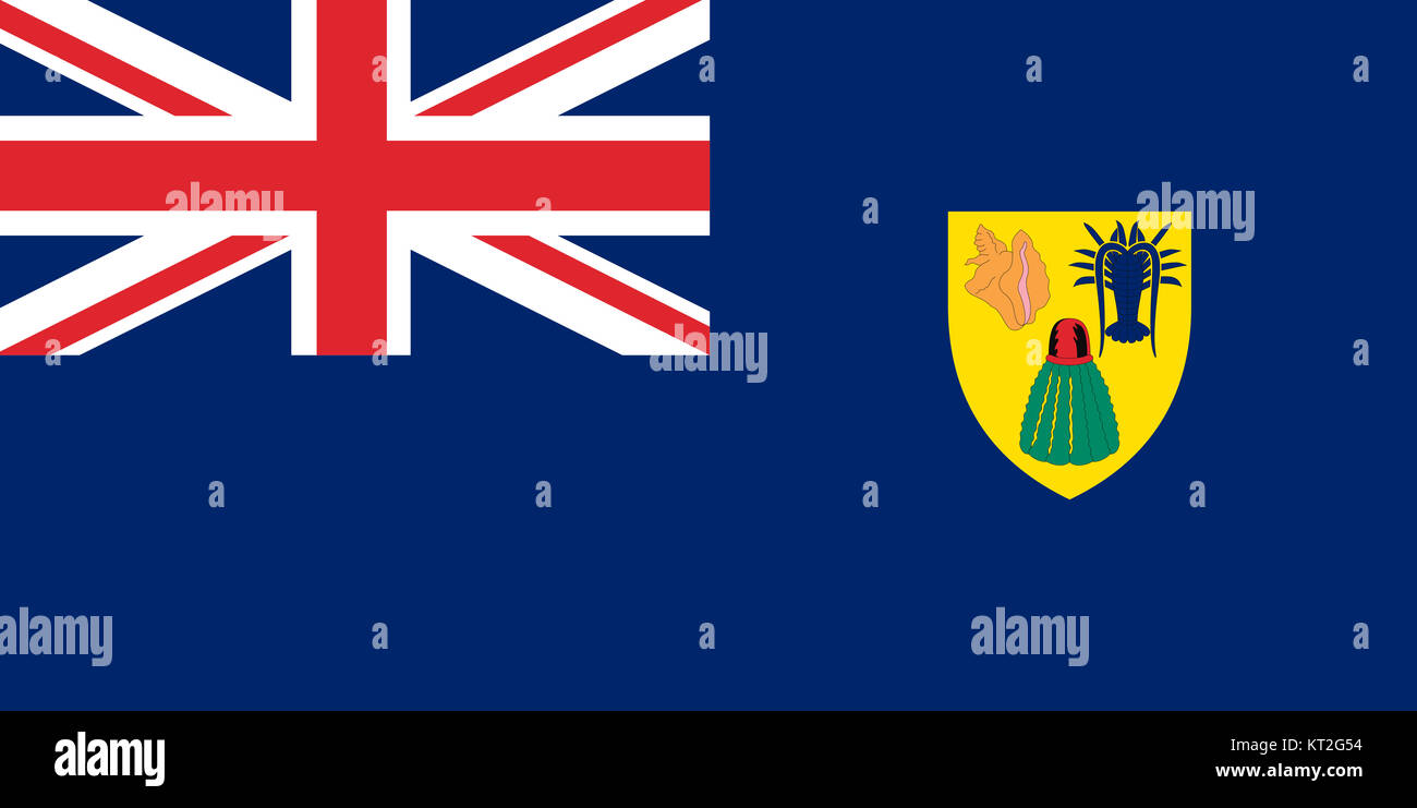 National flag of Turks & Caicos Islands Stock Photo - Alamy
