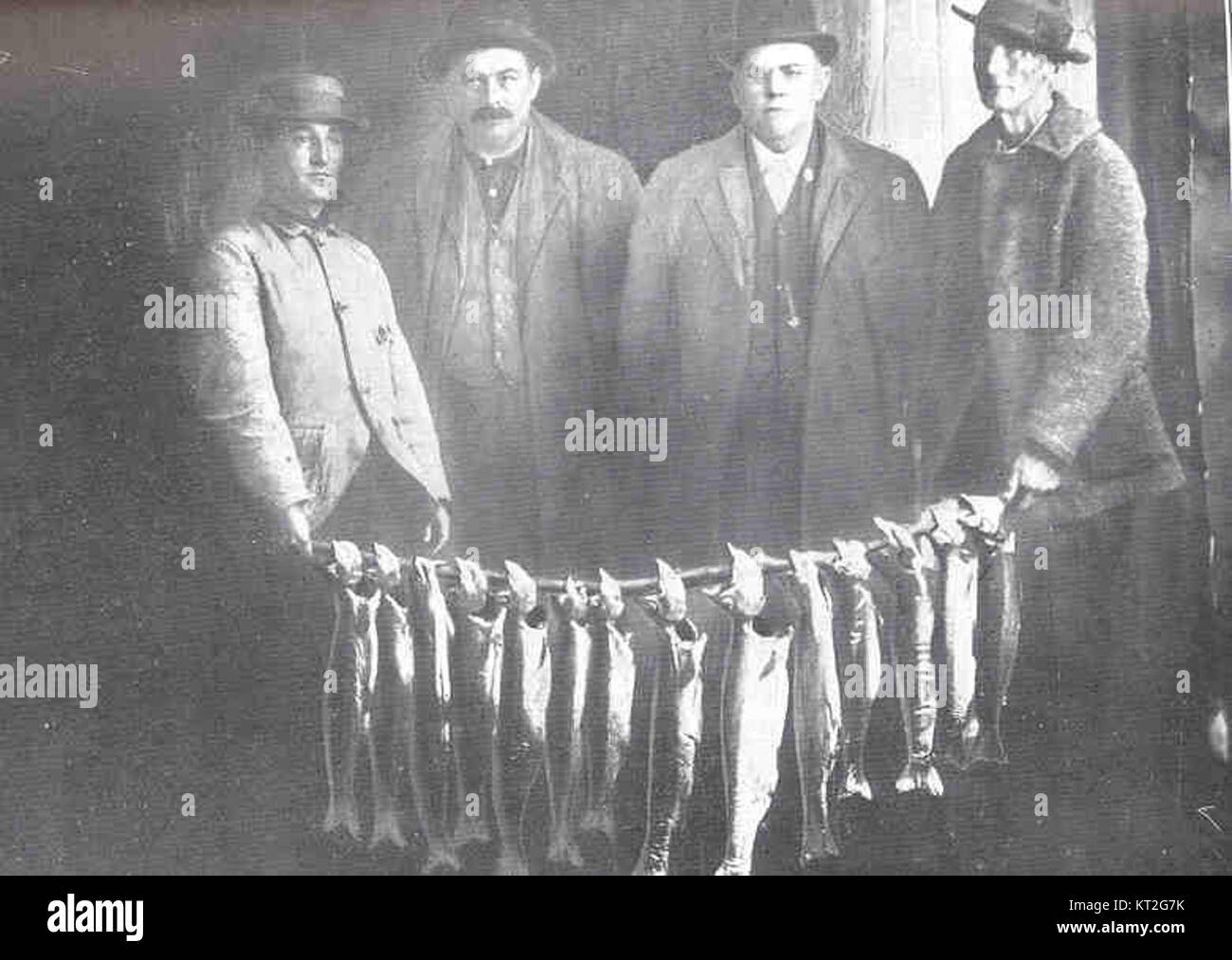 The image shows a trout caught from a lake that contains only fish ...