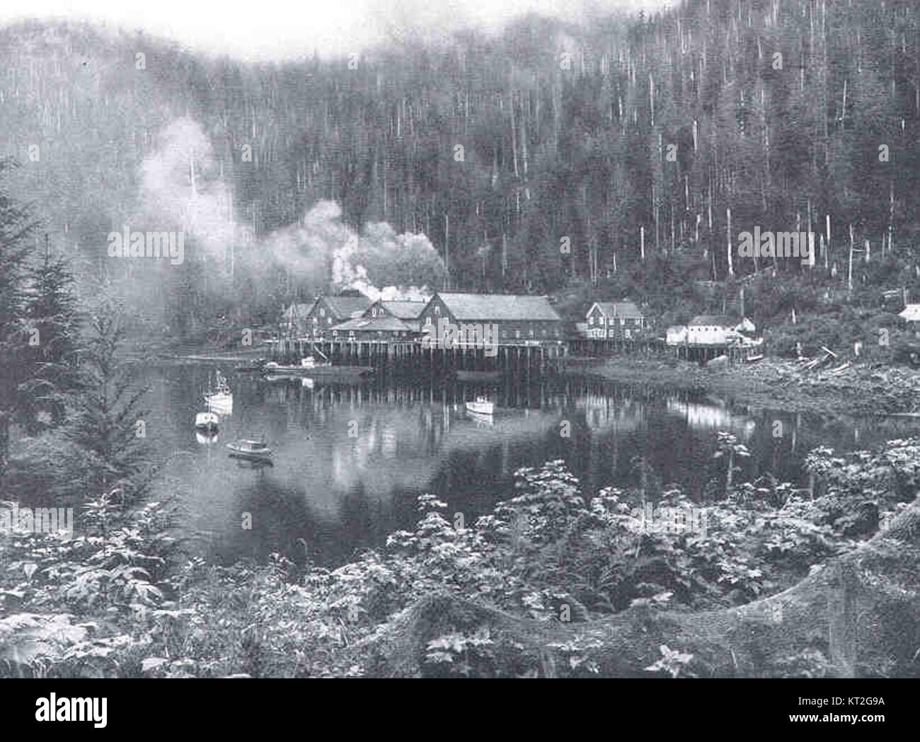 This image shows the 34493 Cannery in Santa Ana, Alaska, likely ...