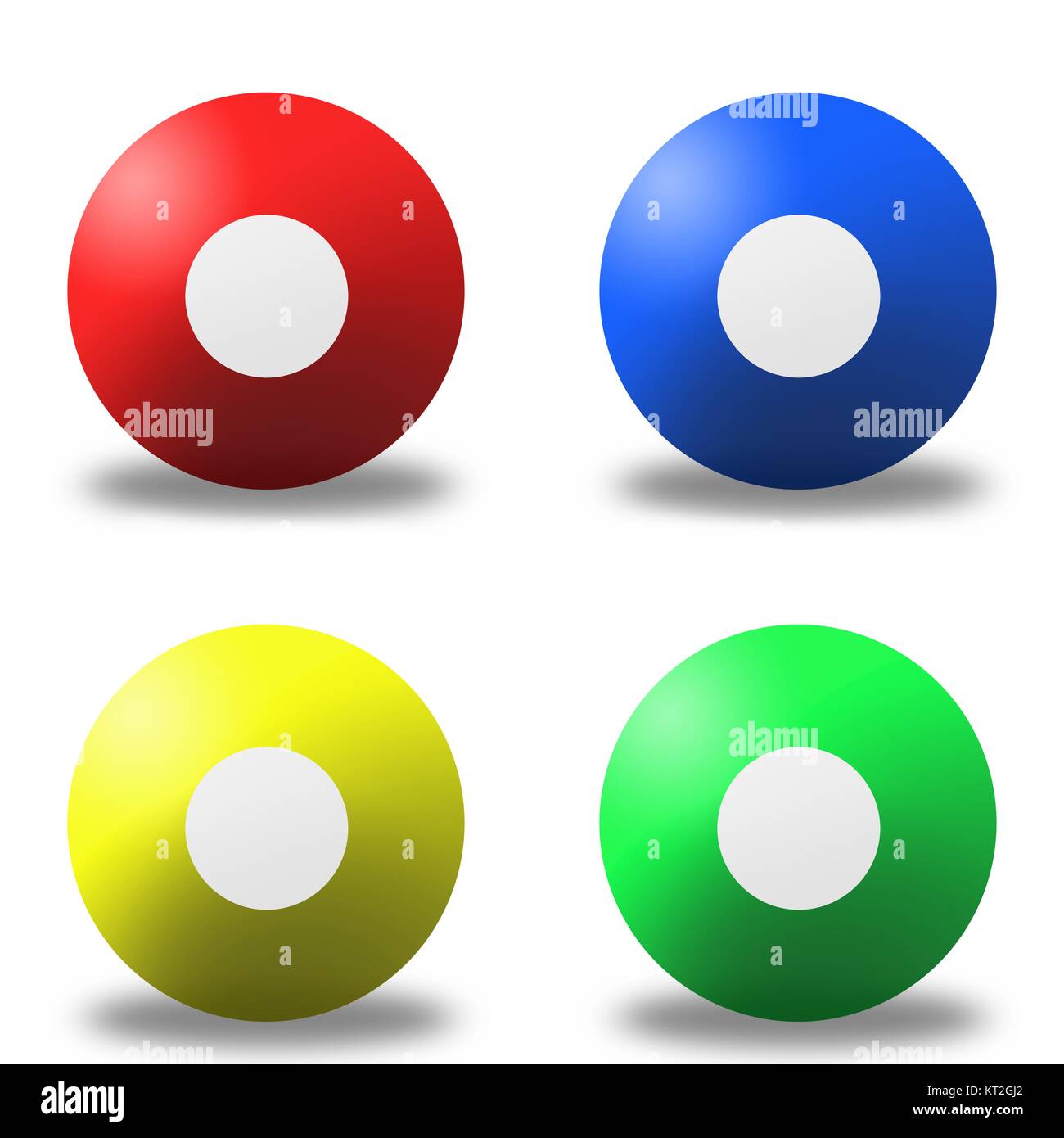 Lotto balls isolated against a white background Stock Photo - Alamy