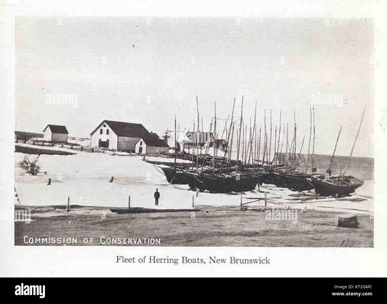 A fleet of herring boats in New Brunswick, Canada, captured in this ...