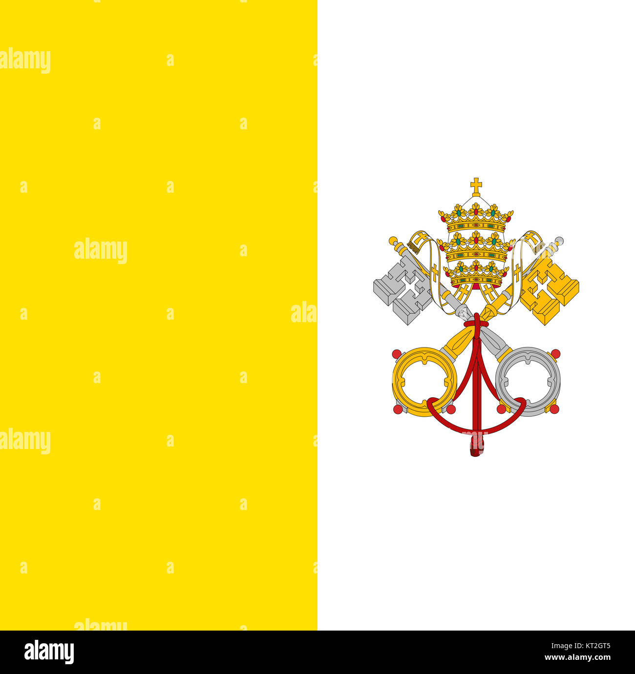National flag of Vatican city Stock Photo - Alamy