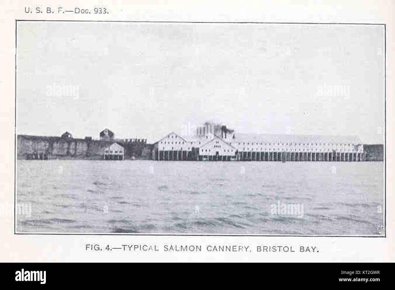 This image showcases a typical salmon cannery in Bristol Bay, Alaska ...