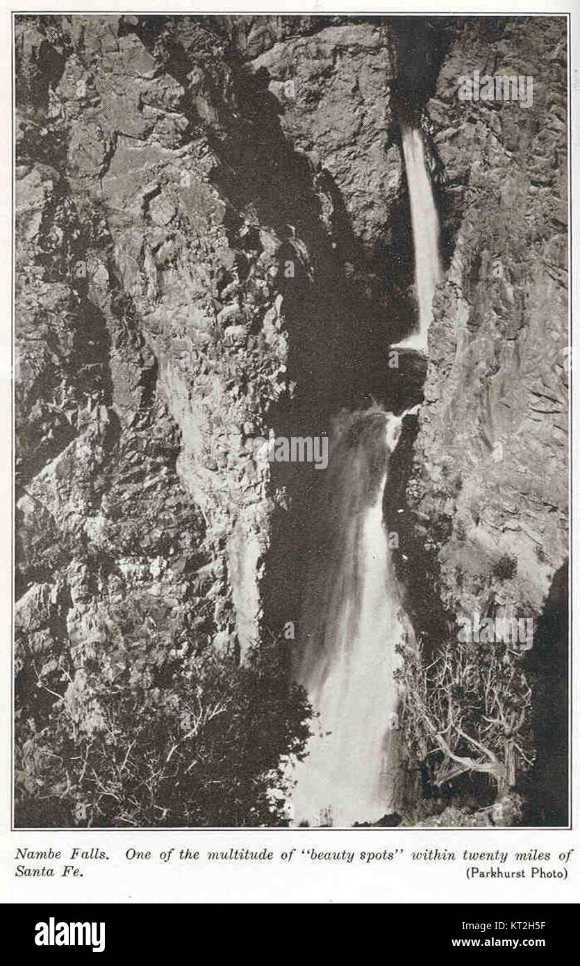 Nambe Falls, located near Santa Fe, is one of the many scenic spots in ...