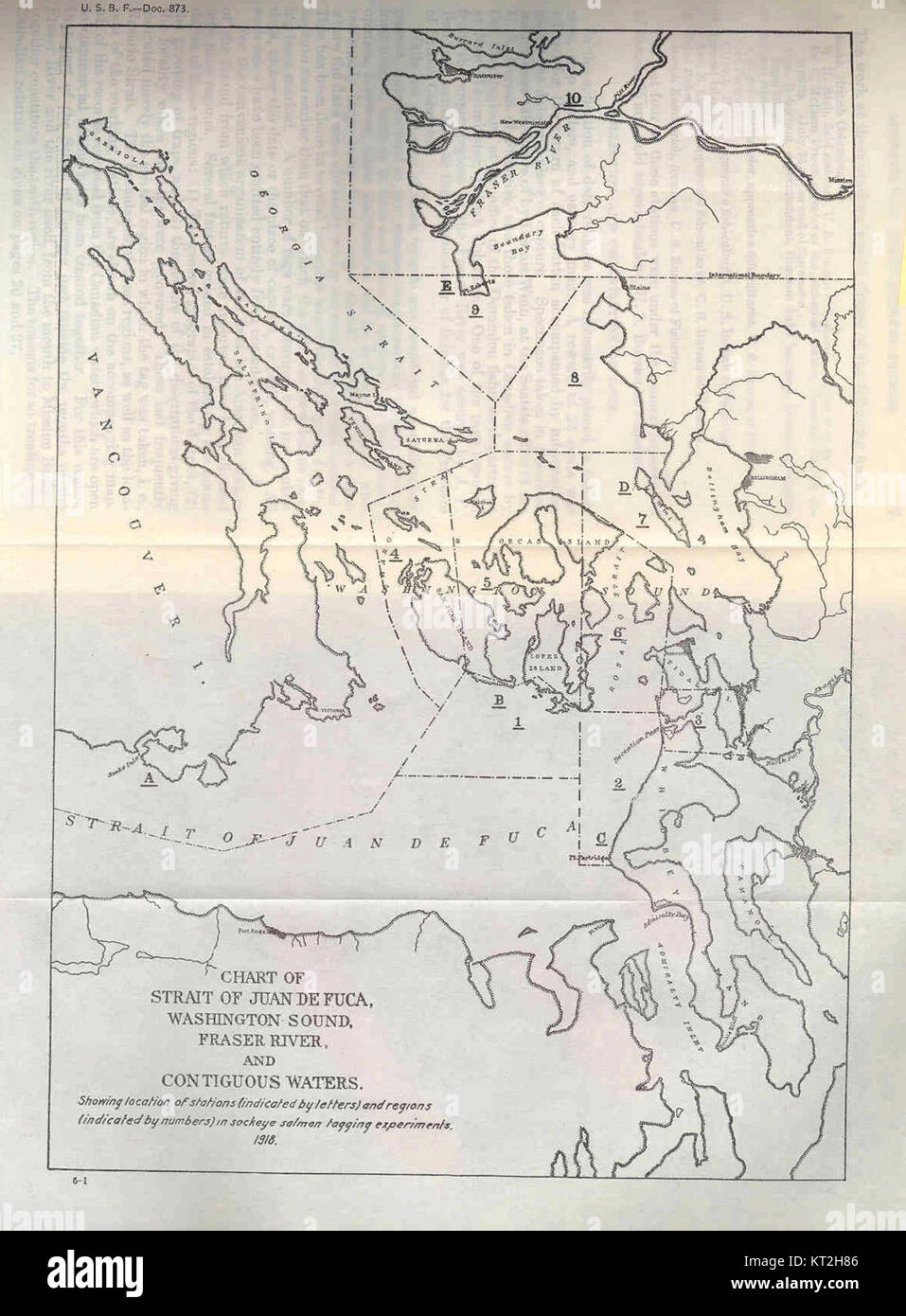 35006 Chart of Strait of Juan de Fuca, Washington Sound, Fraser River ...