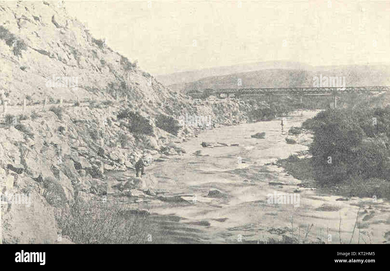 This image captures a prime fishing location on the upper Selwyn River ...