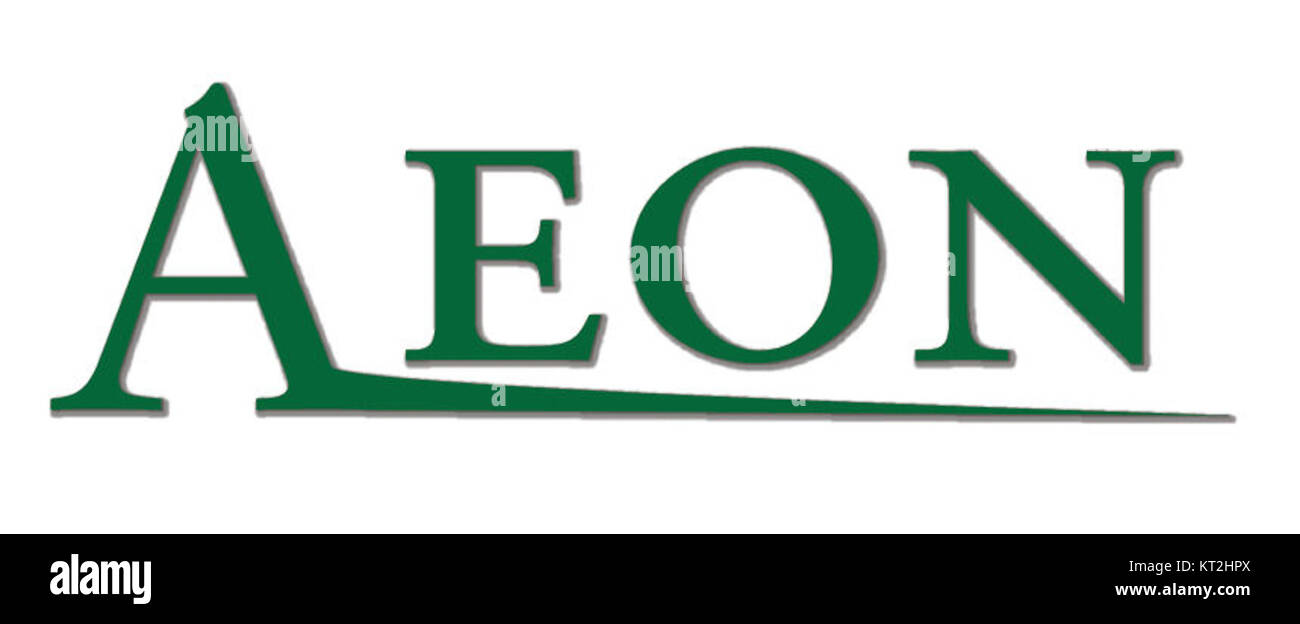 The AEON logo represents a brand known for its global presence in the ...