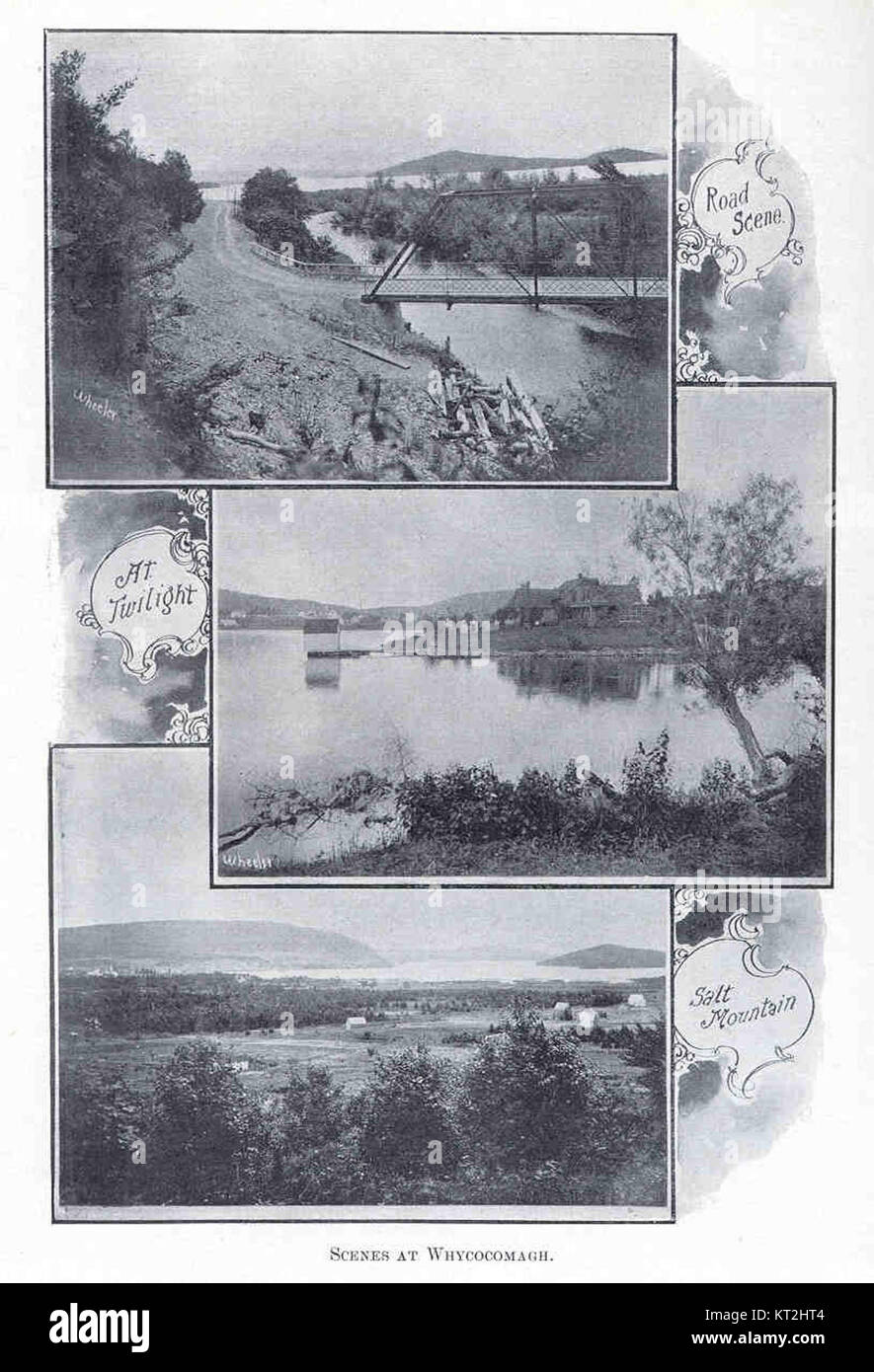 Scenes from Whycocomagh, a town in Nova Scotia, Canada, capturing the ...