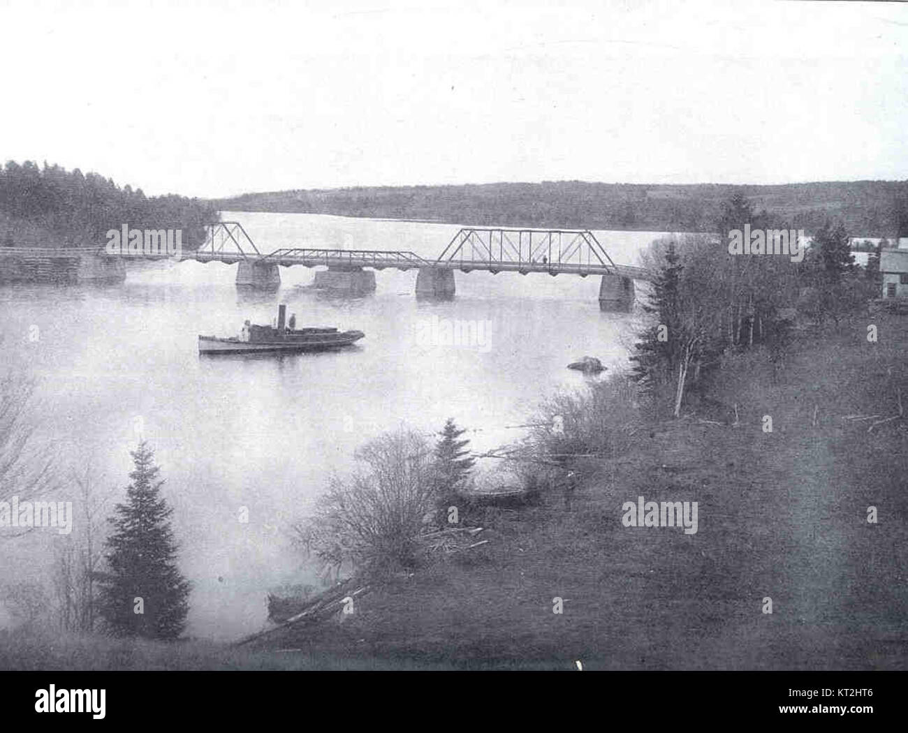 35372 Marion Bridge, Where the Cape Breton Railway Corsses the Mira ...