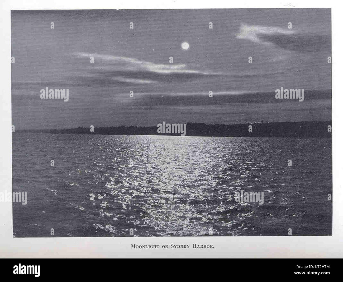 35384 Moonlight on Sydney Harbor Stock Photo - Alamy