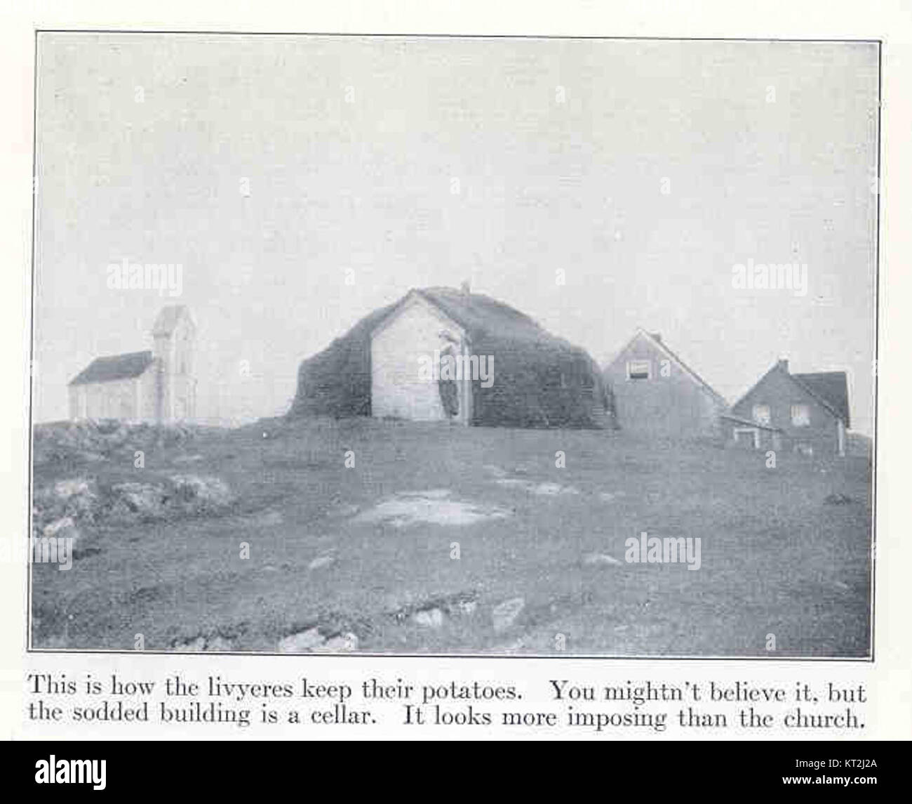 This image illustrates the unique method of storing potatoes by the ...