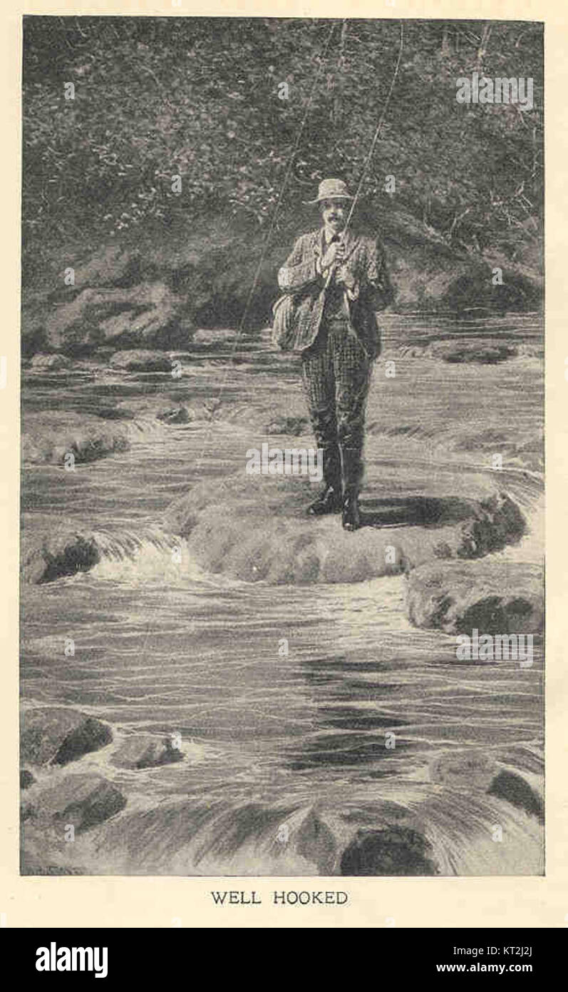 This image shows a well-hooked fish, likely part of a fishing ...