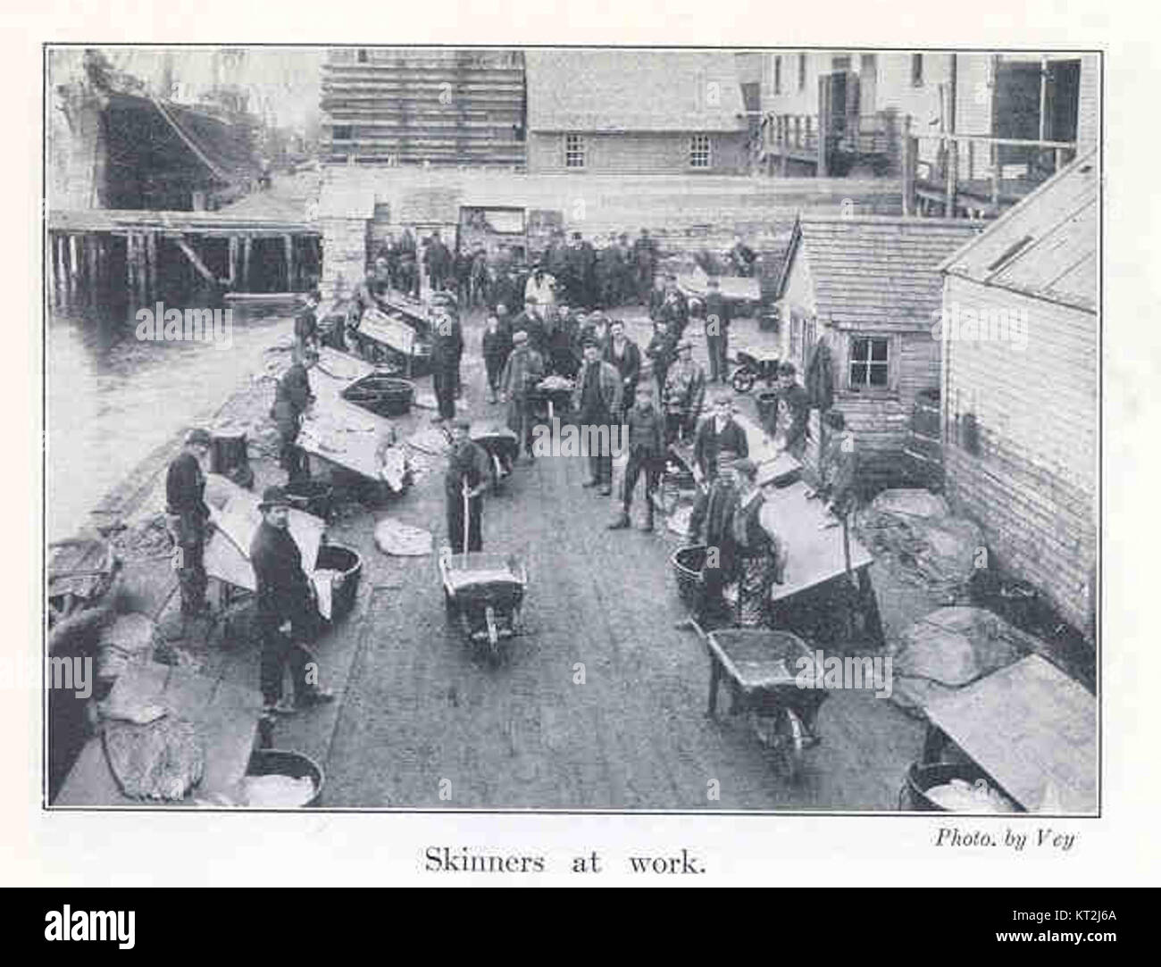 '35576 Skinners at Work' depicts workers, likely in an industrial or ...