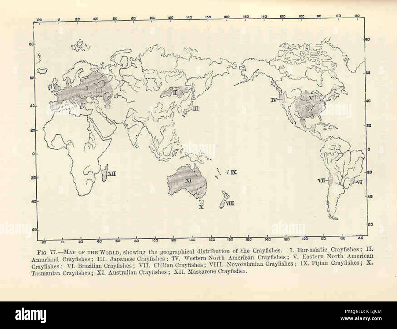 35705 Map of the World, Showing the geographical distribution of the ...