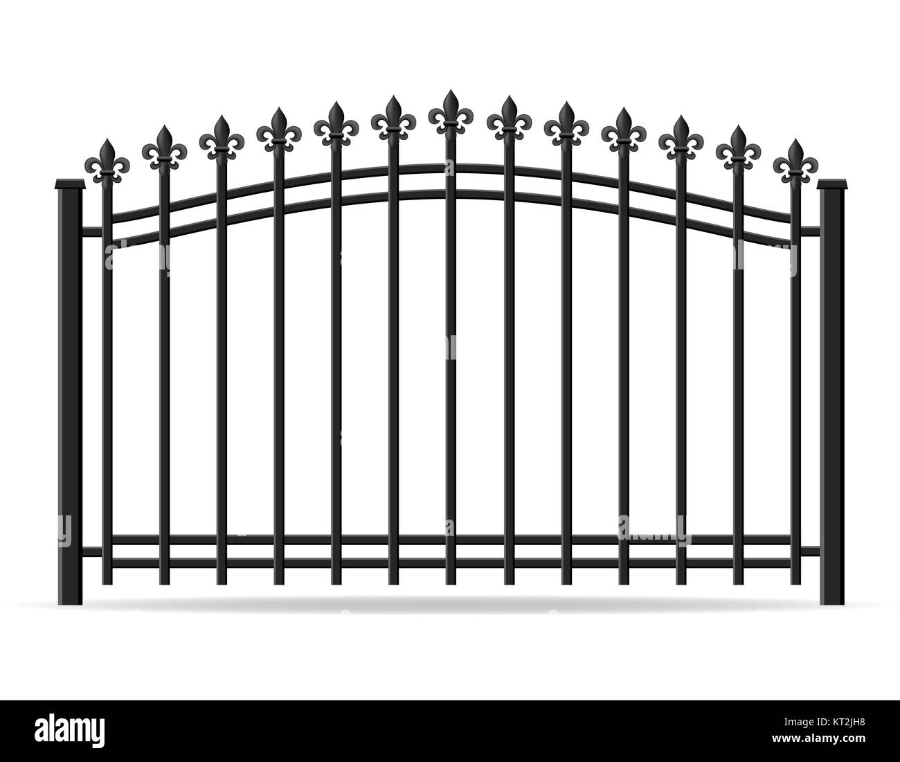 Ornate railing white background Stock Vector Images - Alamy