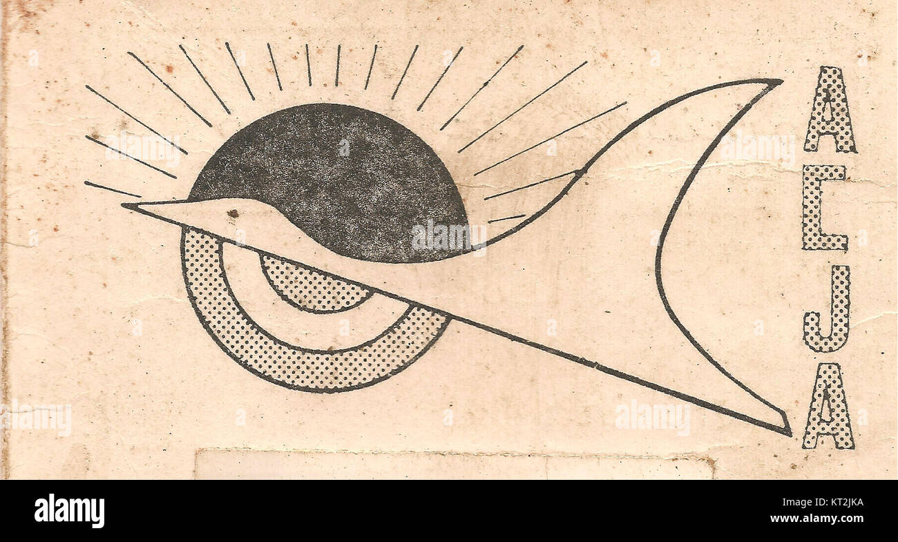 The original logo of the Aero Club JardÃ­n AmÃ©rica (ACJA), designed at ...