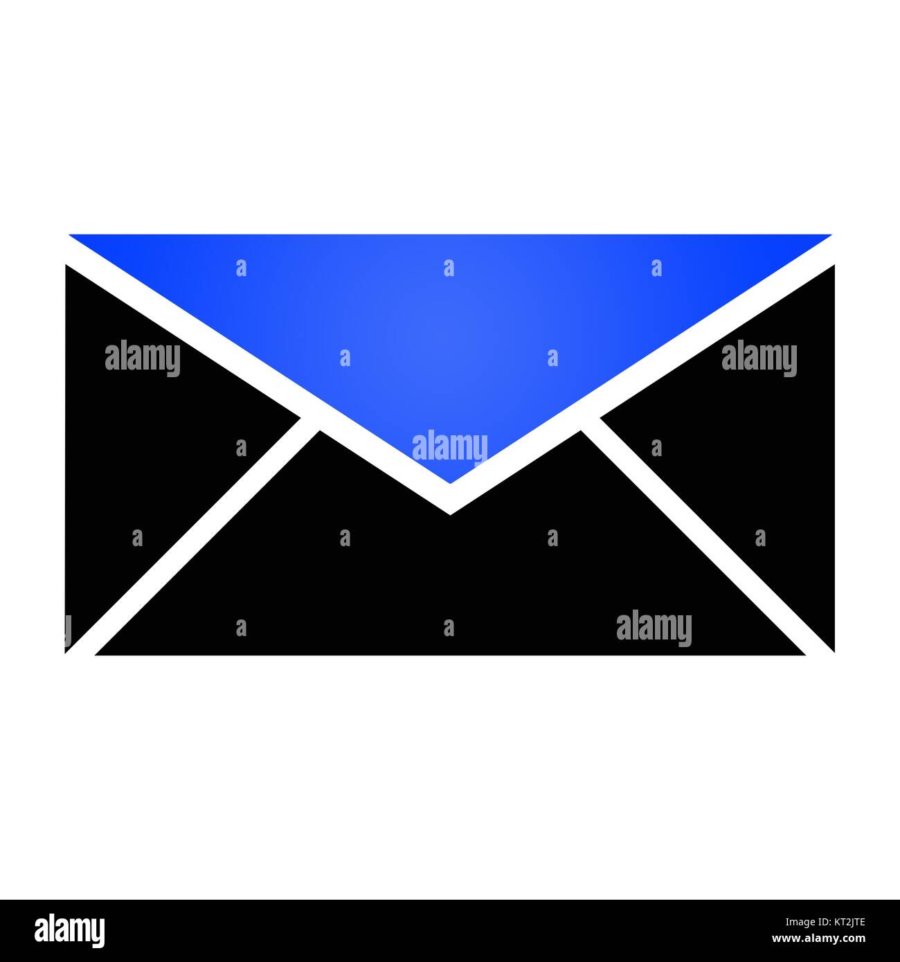 An illustrative stationery envelope on a blank background Stock Photo ...